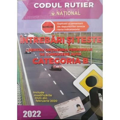 INTREBARI SI TESTE AUTO CATEGORIA B 2022 - eVitalShop